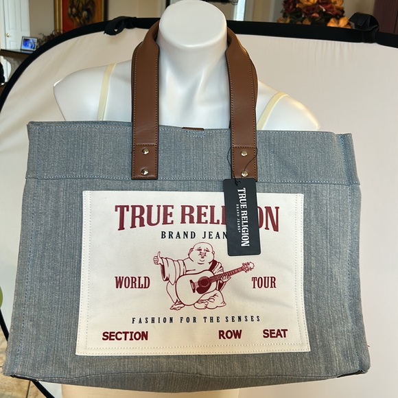 True Religion | Bags | True Religion Light Denim Large Tote | Poshmark